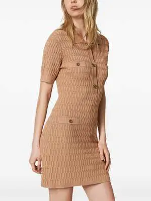 TWINSET Button-up Knit Minidress