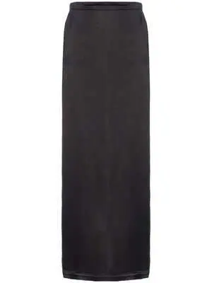 Pinko Rear-slit Maxi Skirt - Black