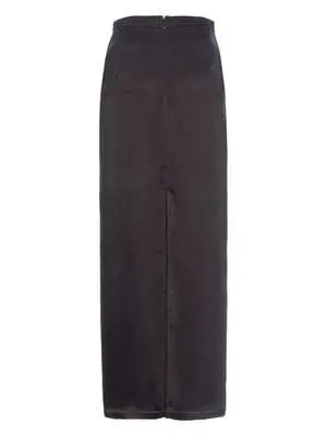 Pinko Rear-slit Maxi Skirt - Black