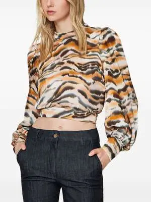 TWINSET Tiger-print Blouse