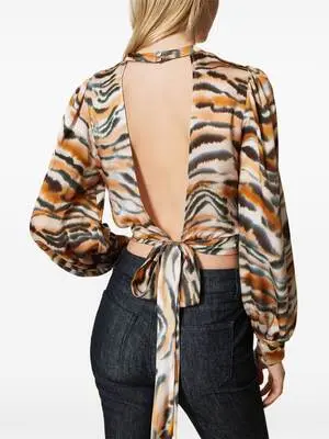 TWINSET Tiger-print Blouse