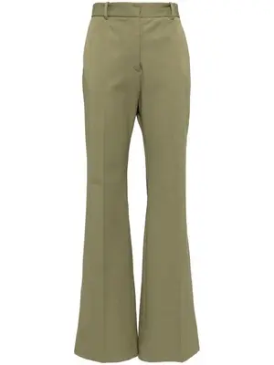 JOSEPH Tafira Flared Trousers - Green
