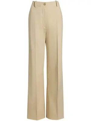 Patou Organic Cotton Flared Trousers