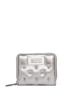 MAISON MARGIELA Small Numbers-motif Leather Wallet - Grey