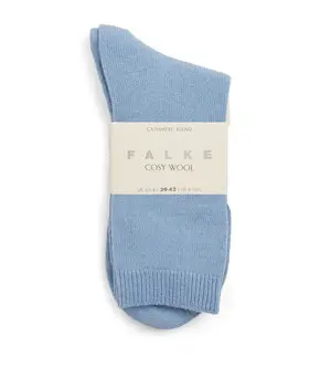 Falke Wool-Cashmere Cosy Socks Blue