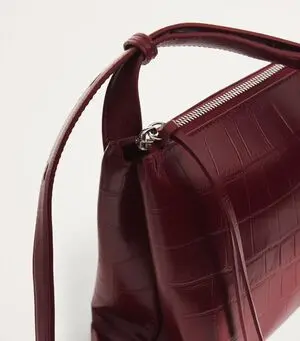 JIL SANDER Medium Leather Empire Shoulder Bag