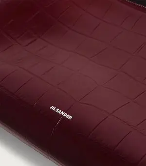 JIL SANDER Medium Leather Empire Shoulder Bag