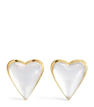 Alaïa Le Coeur Bombe Earrings - Clear