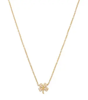 JENNIFER MEYER Mini Edith Clover Necklace - Gold