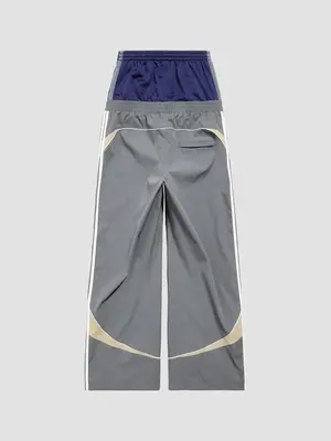 Balenciaga Cut-up Tracksuit Pants - Dark Grey