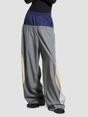 Balenciaga Cut-up Tracksuit Pants - Dark Grey