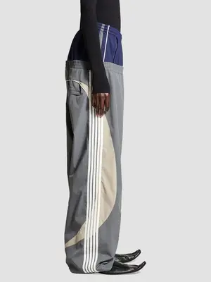 Balenciaga Cut-up Tracksuit Pants - Dark Grey