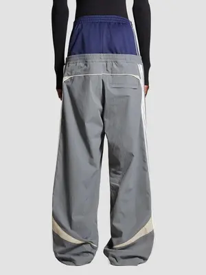 Balenciaga Cut-up Tracksuit Pants - Dark Grey