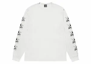 StÜssy Foils Long Sleeve Pigment Dyed Tee Shirt - Natural