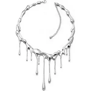 LUCY QUARTERMAINE Multi Drop Necklace - Sterling Silver