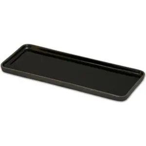 ESKO Sabia Bathroom Vanity Countertop Tray Kitchen Accessories - Black