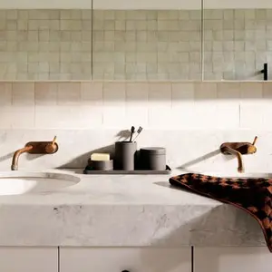 ESKO Sabia Bathroom Vanity Countertop Tray Kitchen Accessories - Black