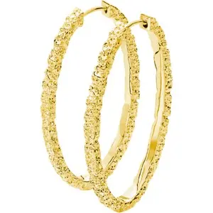 LUCY QUARTERMAINE Hula Hoop Earrings - Gold Vermeil