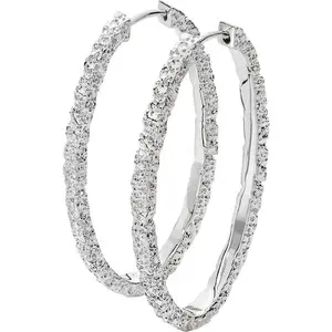 LUCY QUARTERMAINE Hula Hoop Earrings - Sterling Silver
