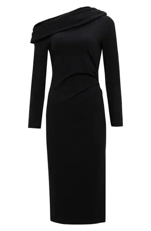 Diane Von Furstenberg One-shoulder Long Sleeve Dress