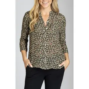 Apny Band Collar Shirts For Women