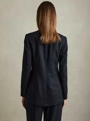 REISS Hallie Textured Double Breasted Suit Blazer