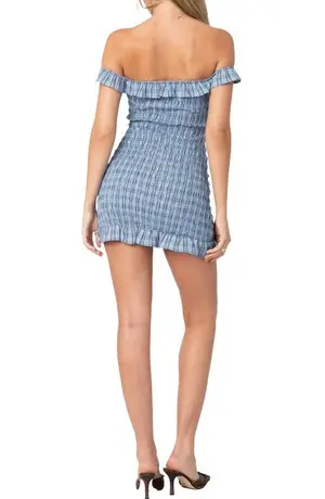 EDIKTED Plaid Mini Dress