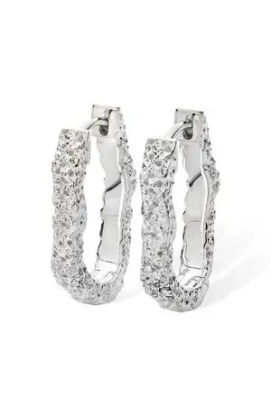 LUCY QUARTERMAINE Hula Small Hoop Earrings - Sterling Silver