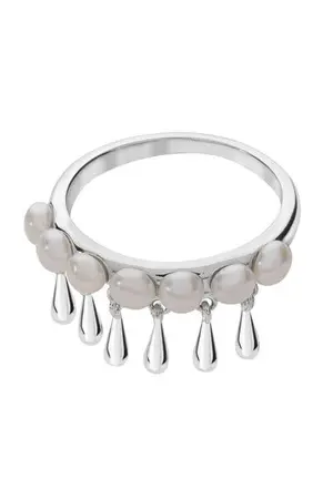 LUCY QUARTERMAINE Royal Pearl Drop Ring