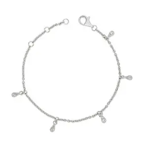 LUCY QUARTERMAINE Skinny Drip Multi Bracelet - Sterling Silver