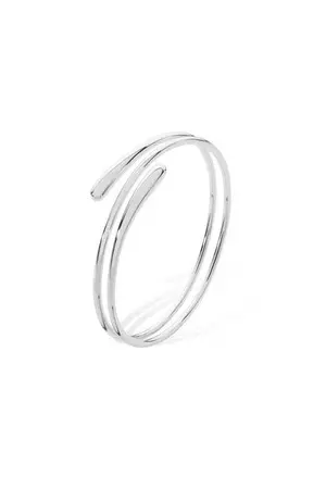 LUCY QUARTERMAINE Coil Drop Bangle - Sterling Silver