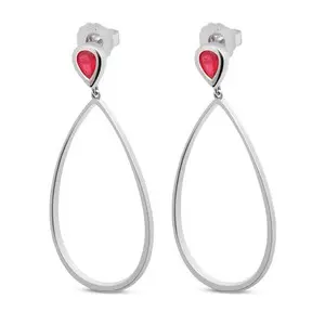 LUCY QUARTERMAINE Drop Earrings With Ruby