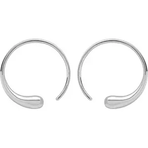 LUCY QUARTERMAINE Luna Hoop Earrings - Sterling Silver