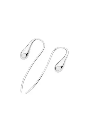 LUCY QUARTERMAINE Hook Drop Earrings - Sterling Silver
