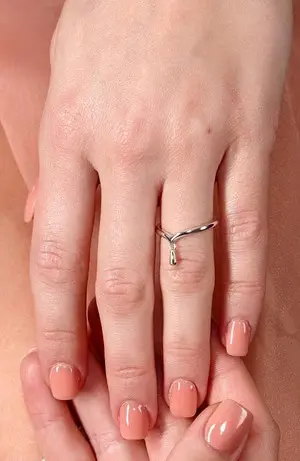 LUCY QUARTERMAINE Mini Drop Ring