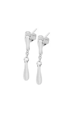 LUCY QUARTERMAINE Falling Drop Earrings - Sterling Silver