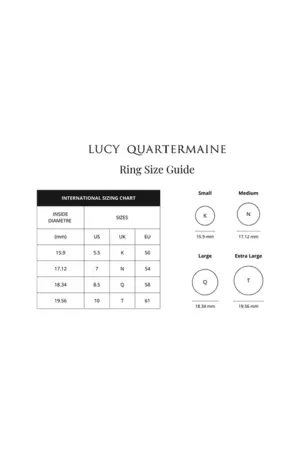 LUCY QUARTERMAINE Flat Ear Cuff - Sterling Silver