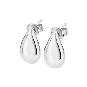 LUCY QUARTERMAINE Large Teardrop Stud Earrings - Sterling Silver