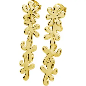 LUCY QUARTERMAINE Splash Drop Earrings - Gold Vermeil