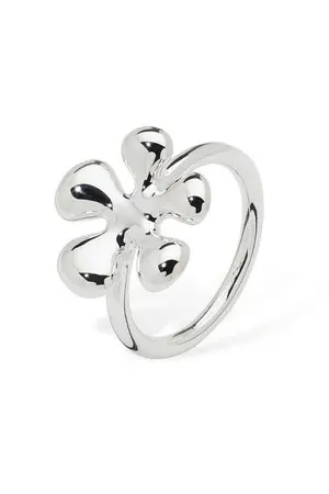 LUCY QUARTERMAINE Raised Splash Ring - Sterling Silver