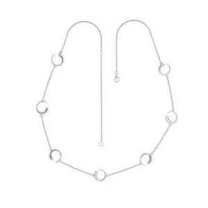 LUCY QUARTERMAINE Luna Station Necklace - Sterling Silver