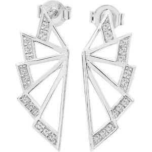 LUCY QUARTERMAINE Angel Wing Stud Earrings - Sterling Silver