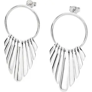 LUCY QUARTERMAINE Temple Dangle Earrings - Sterling Silver