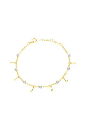 LUCY QUARTERMAINE Royal Pearl Drop Bracelet - Gold Vermeil