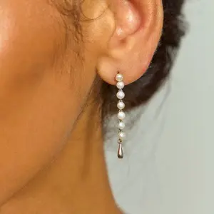 LUCY QUARTERMAINE Royal Pearl Drop Earrings - Sterling Silver