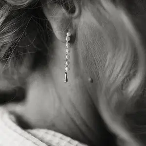 LUCY QUARTERMAINE Royal Pearl Drop Earrings - Sterling Silver