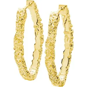 LUCY QUARTERMAINE Hula Hoop Earrings - Gold Vermeil