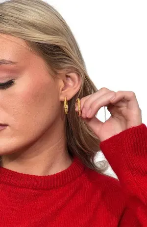 LUCY QUARTERMAINE Hula Hoop Earrings - Gold Vermeil