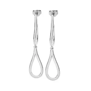 LUCY QUARTERMAINE Double Petal Drop Earrings - Sterling Silver