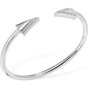 LUCY QUARTERMAINE Twist Art Deco Bangle - Sterling Silver